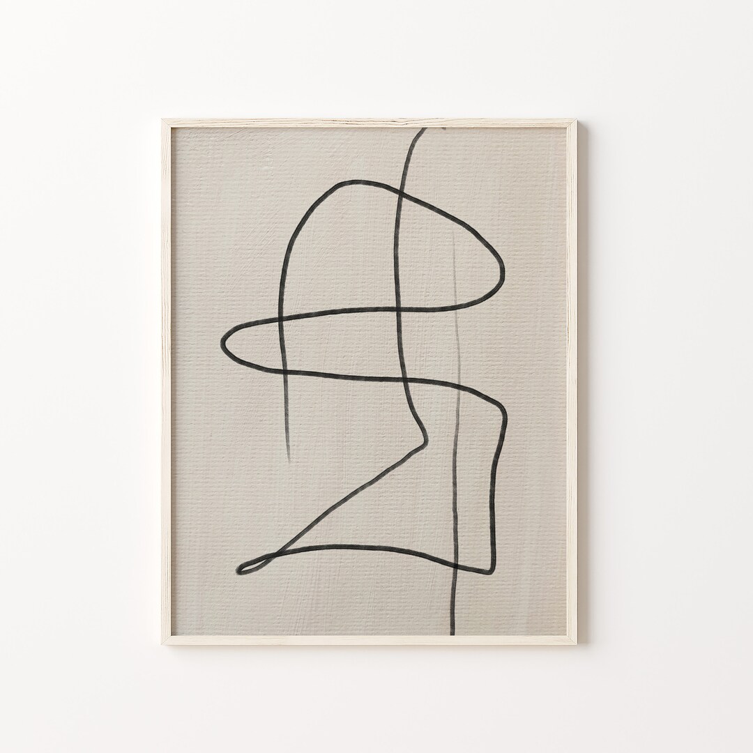 Abstract Line Art Fine Line Poster Fine Line Abstract Line - Etsy