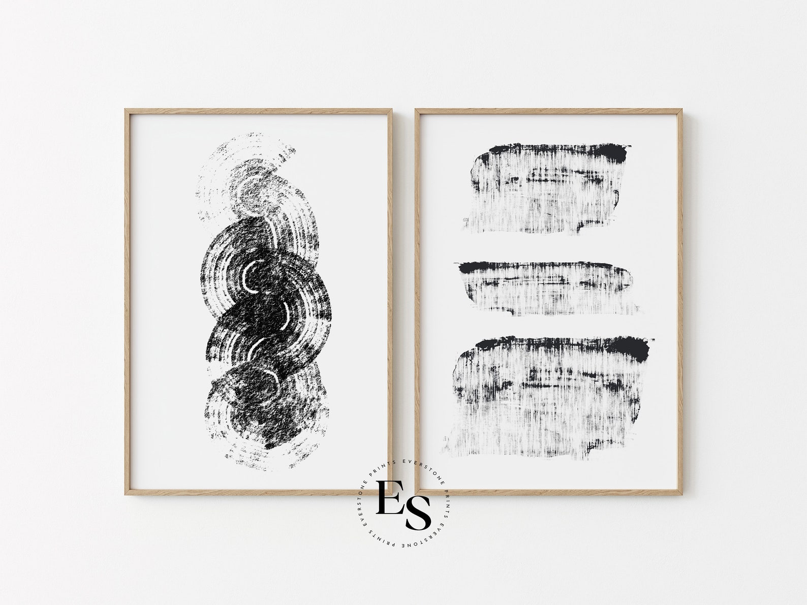 Black Abstract Art Print, Black and White Abstract Art, Printable Art ...
