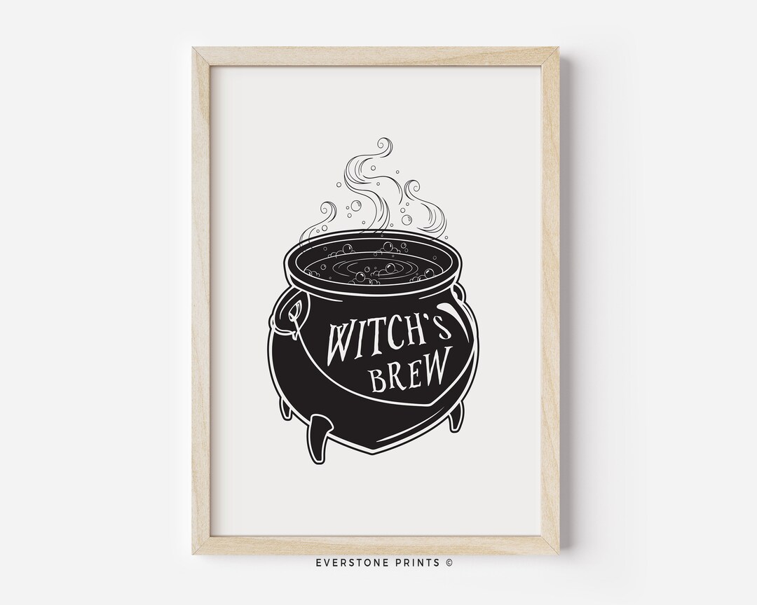 Witches Brew Art | Halloween Wall Art | Witchy Wall Art | Halloween ...