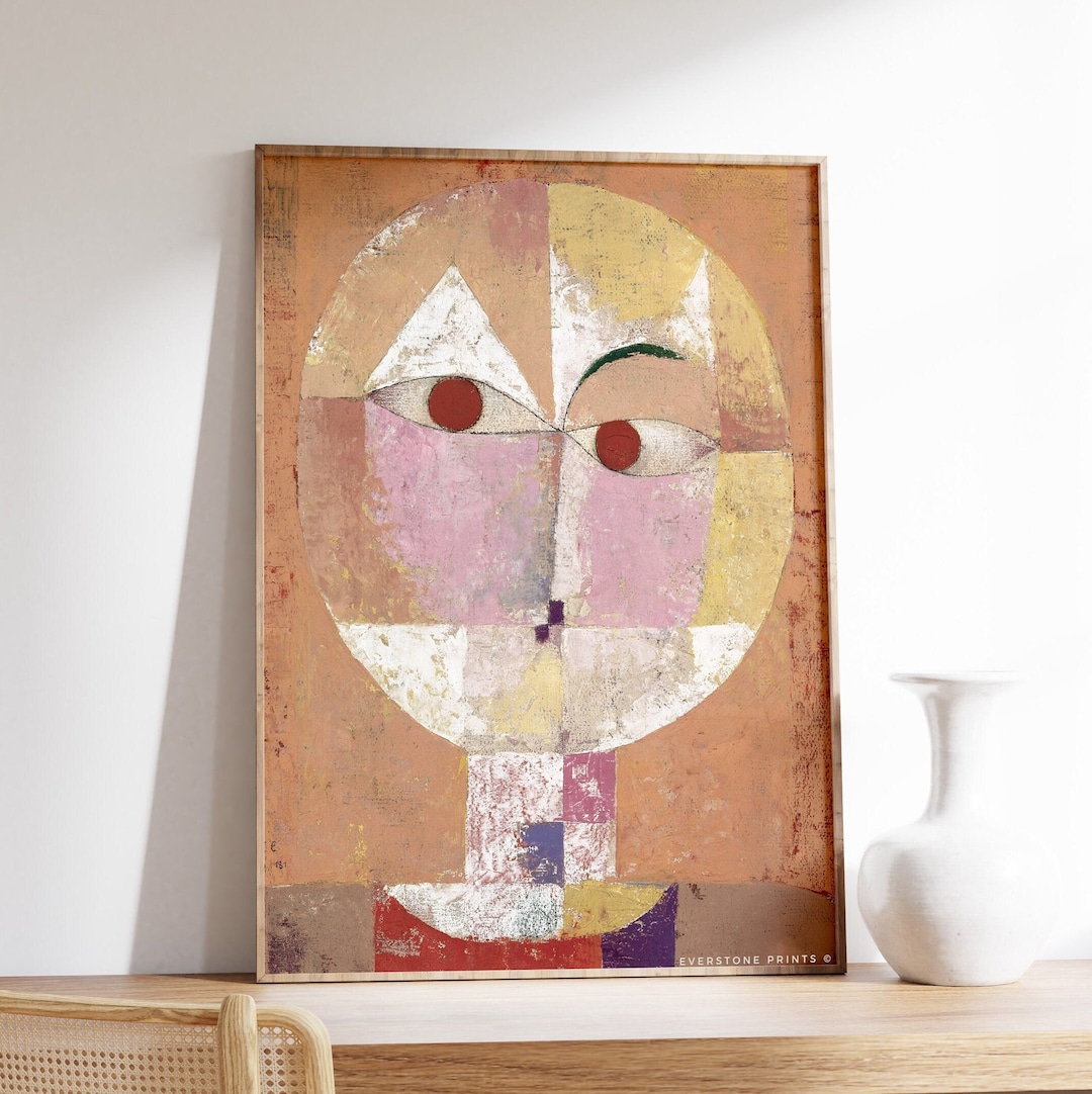 Abstract Portrait Paul Klee Print, Oil Painting Wall Art, Eclectic Art ...