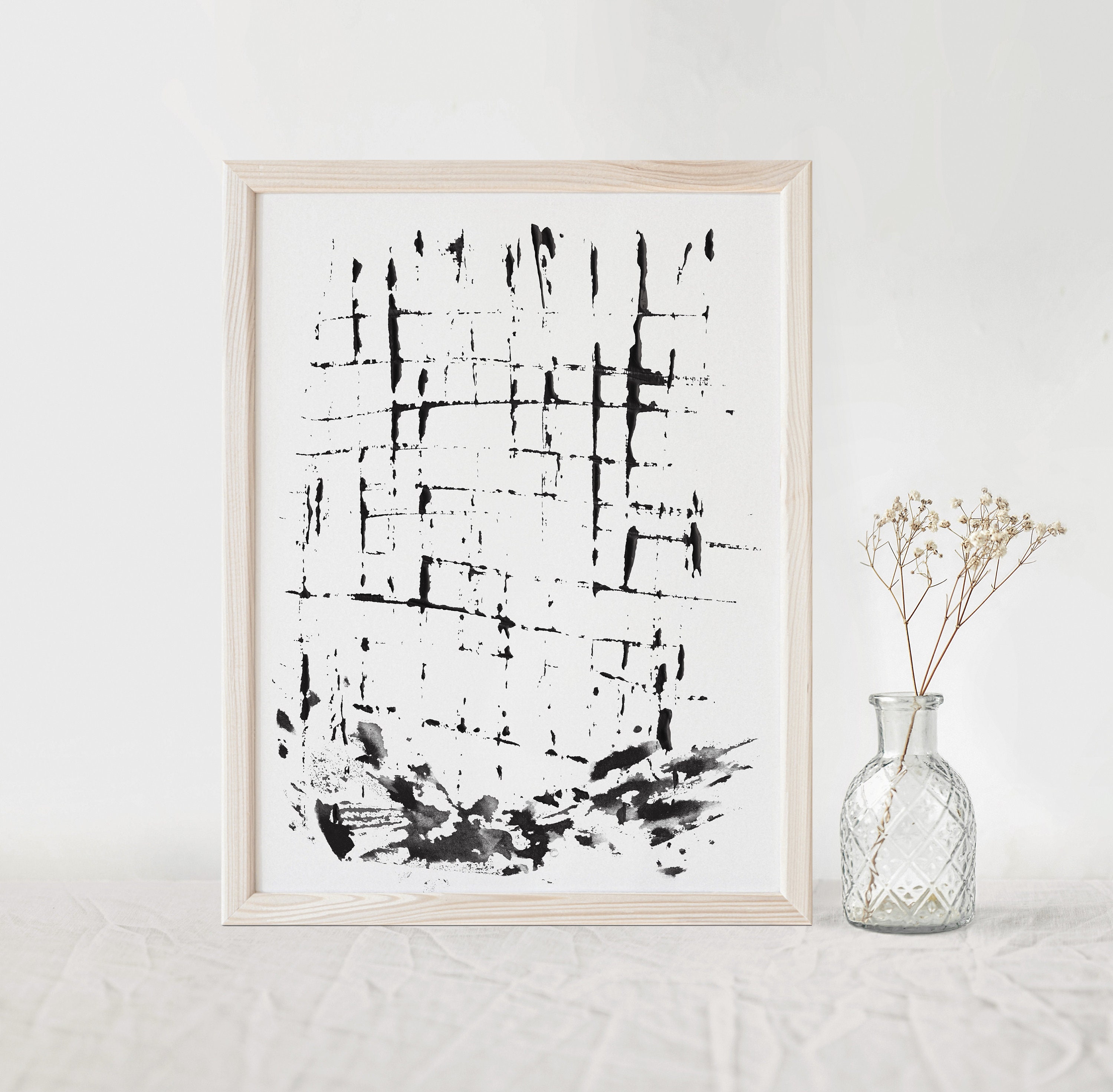 Black Lines Minimalist Wall Art Black Line Art Abstract - Etsy