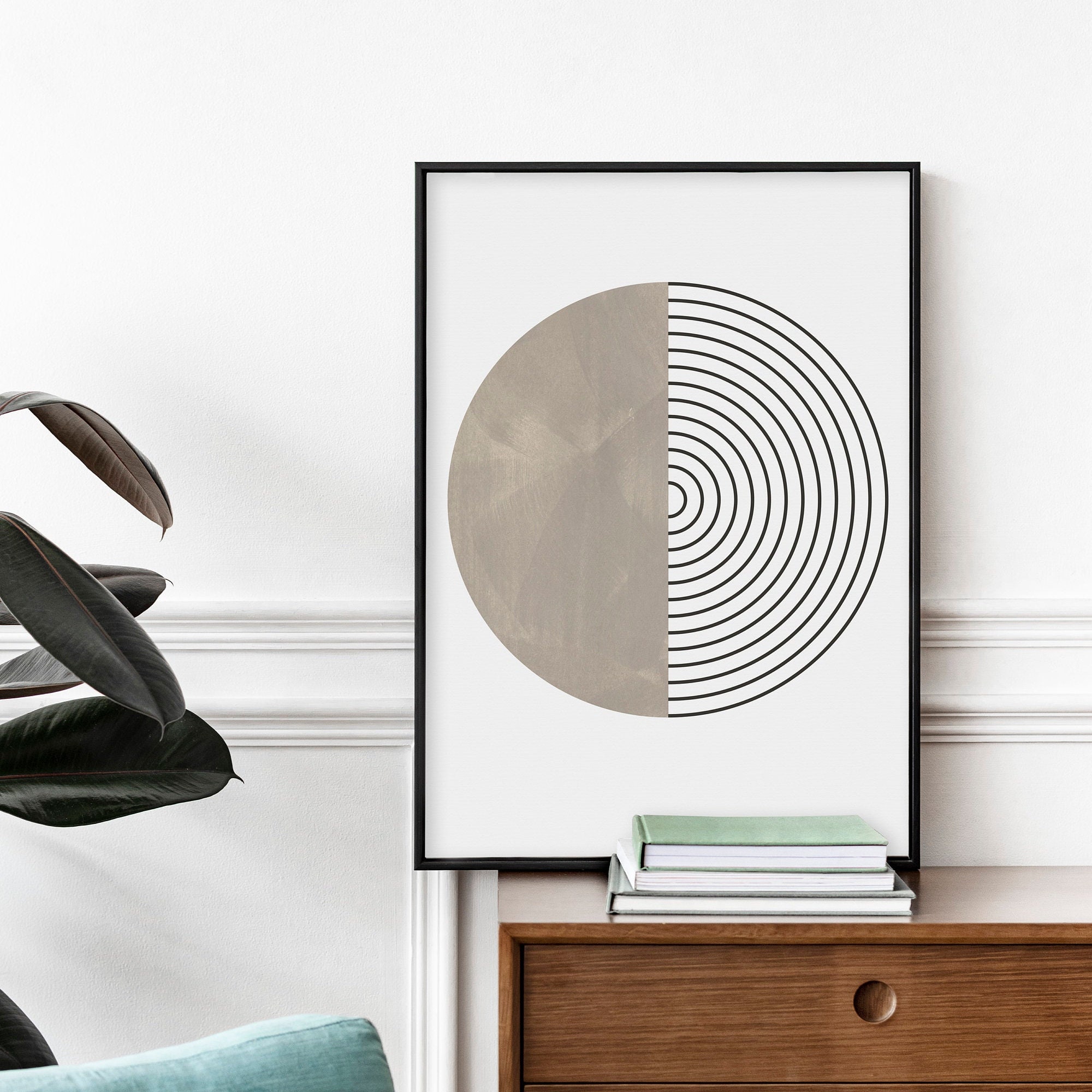 Geometric Abstract Art Print | Gallery Wall Art, Mid Century Art ...