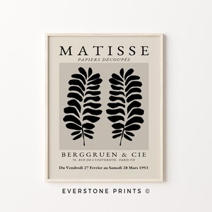 Matisse Exhibition Poster Set of 3 Matisse Wall Art Mid - Etsy