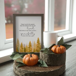 Autumn Quote Art | Autumn Wall Art | Fall Art | Seasonal Art | Autumn ...