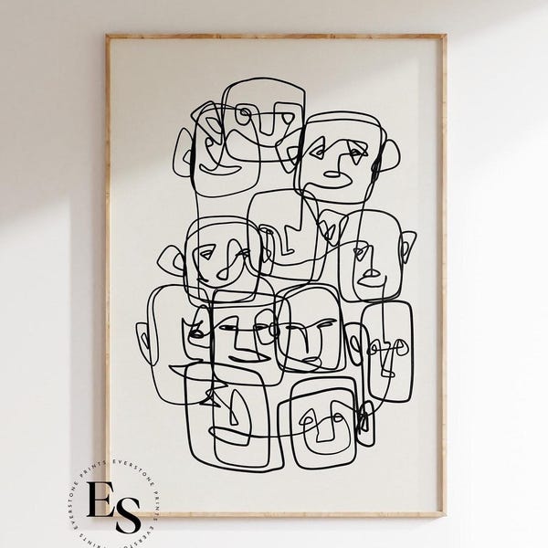 Continuous Line Art - Etsy