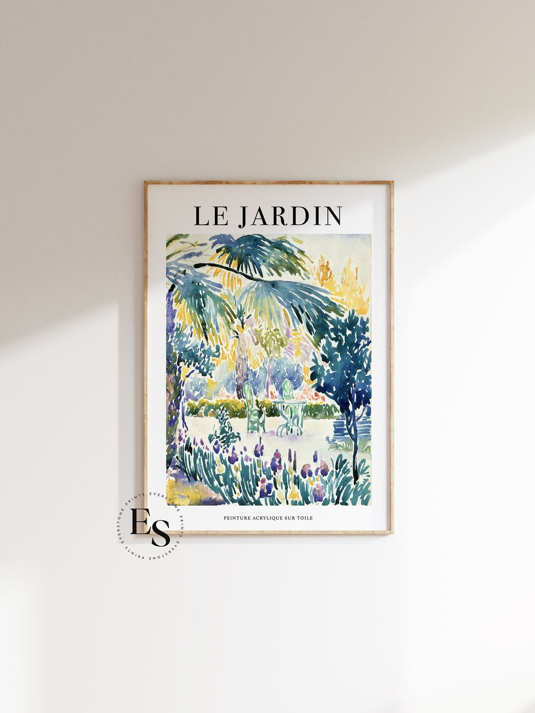 Le Jardin Print Garden Print Botanical Art Floral Art - Etsy