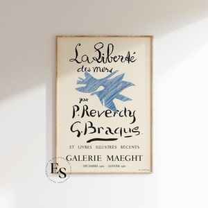 LA LIBERTE | Vintage Poster, George Barque Poster, French Painters Art ...