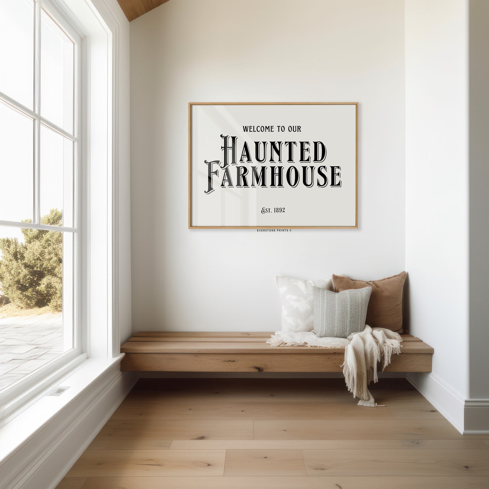 Haunted Farmhouse Sign Art | Halloween Sign Art | Modern Halloween ...