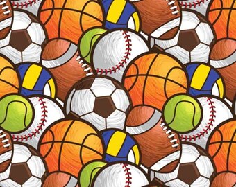 Sports Love Pattern Fabric Girls Love Sports by Artfulfreddy by ...