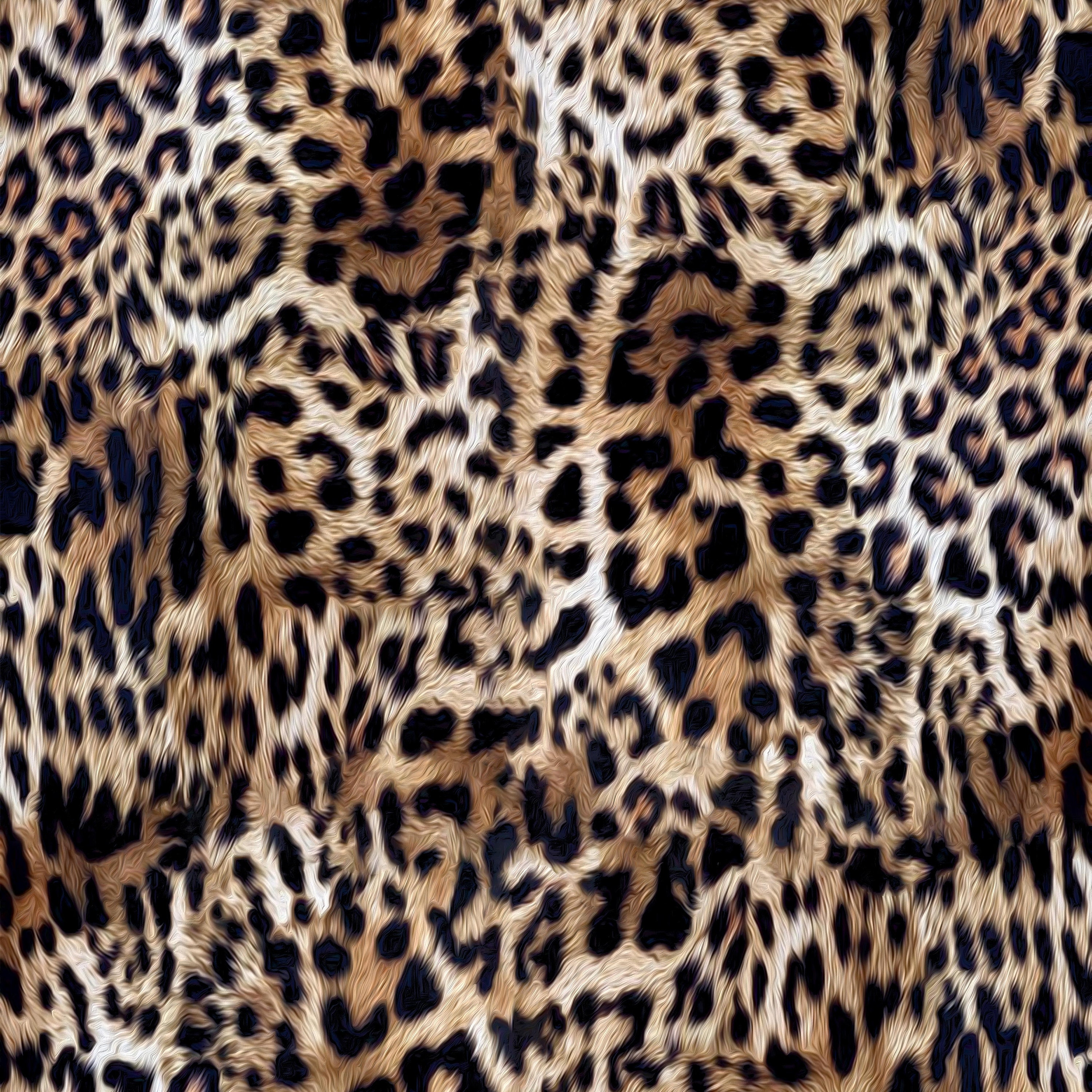 Realistic Leopard Skin Printed Upholstery Fabric by the Yard With ...