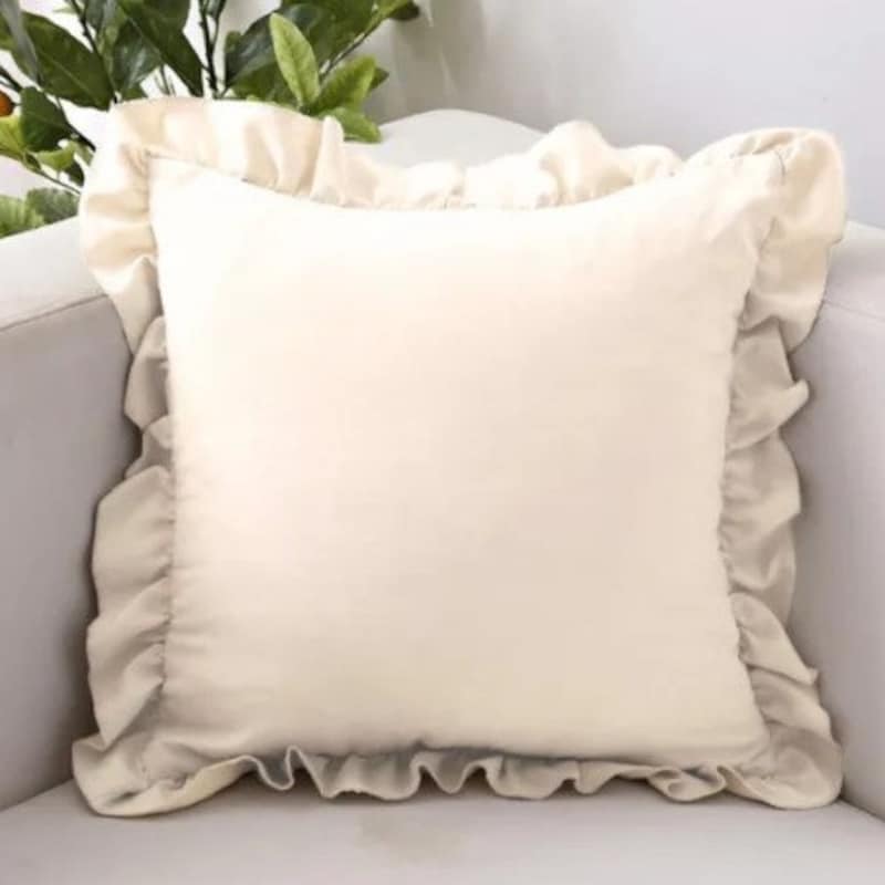 Ruffle Pillow - Etsy