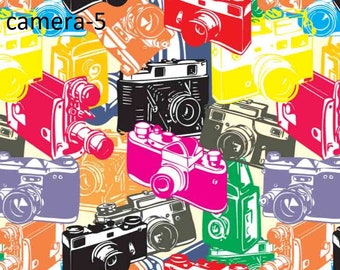Retro Camera Fabric Make It Snappy by Pennycandy Vintage Retro Camera ...