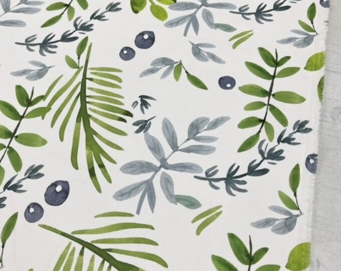 Olive Fabric Olive Branches Warblers by Somecallmebeth Olive Moody Dark ...