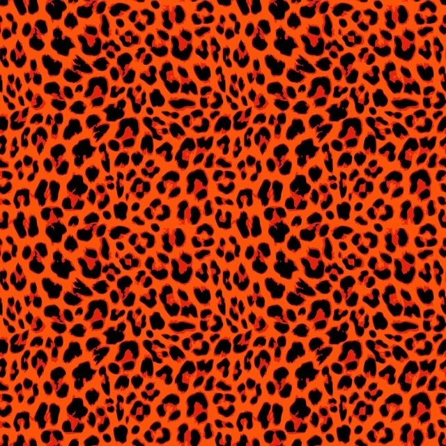 Orange Leopard Skin Printed Upholstery Fabric - Etsy