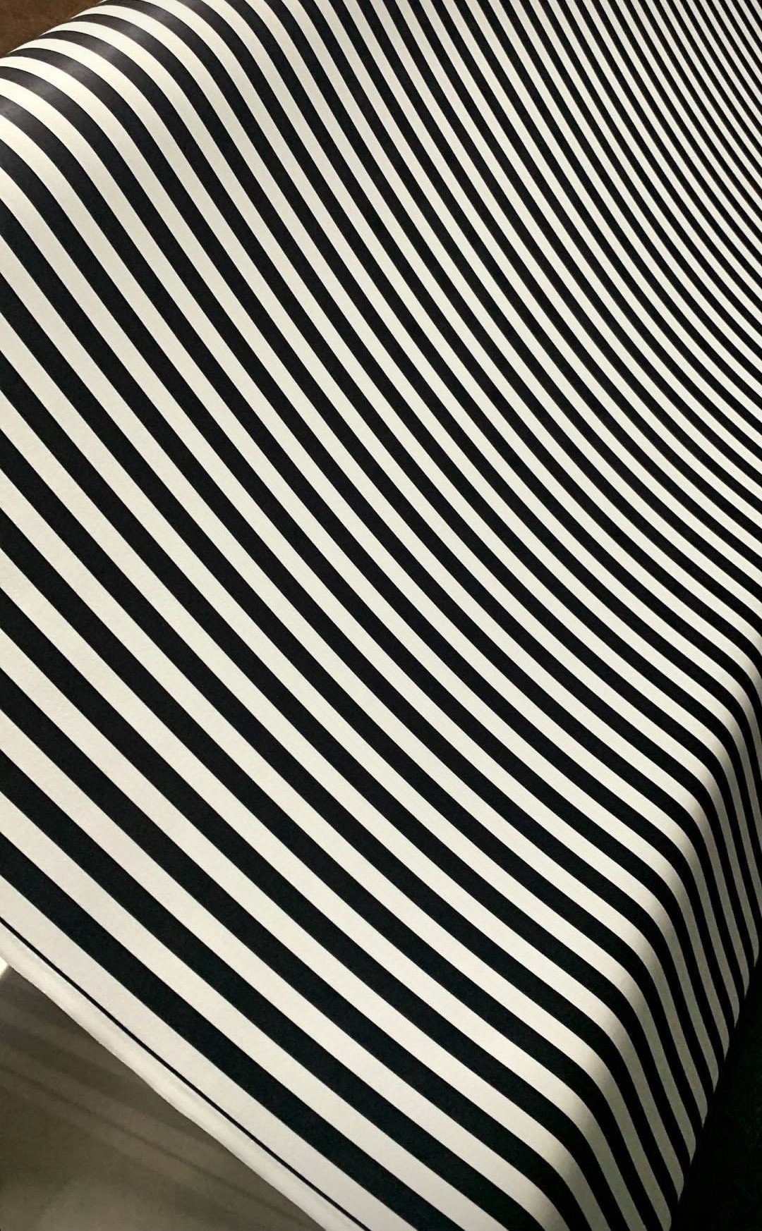 Printed Black White Striped Chair Upholstery Fabric - Etsy