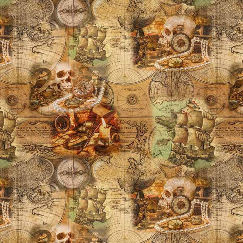 Map Fabric - Etsy UK