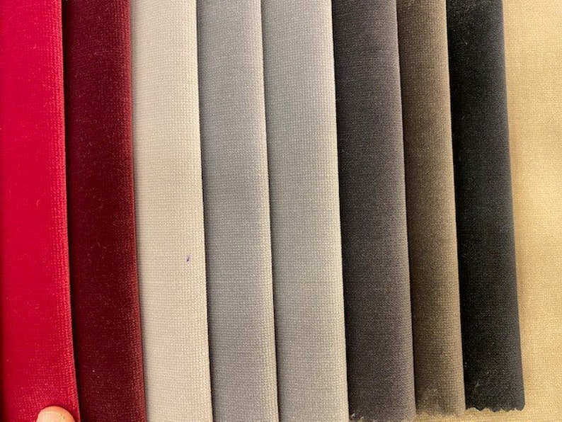 Luxury Velvet Fabric Solid Colors - Etsy