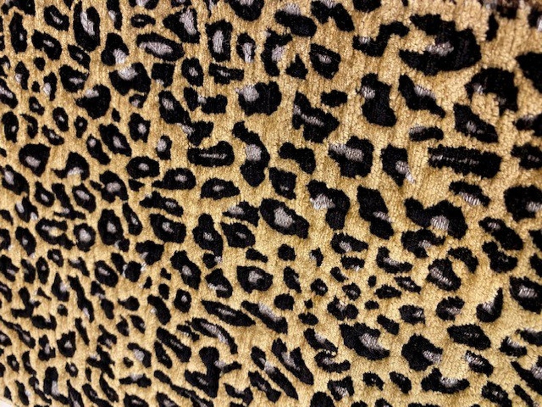 Leopard Velvet Fabric 3d Luxury Collection - Etsy