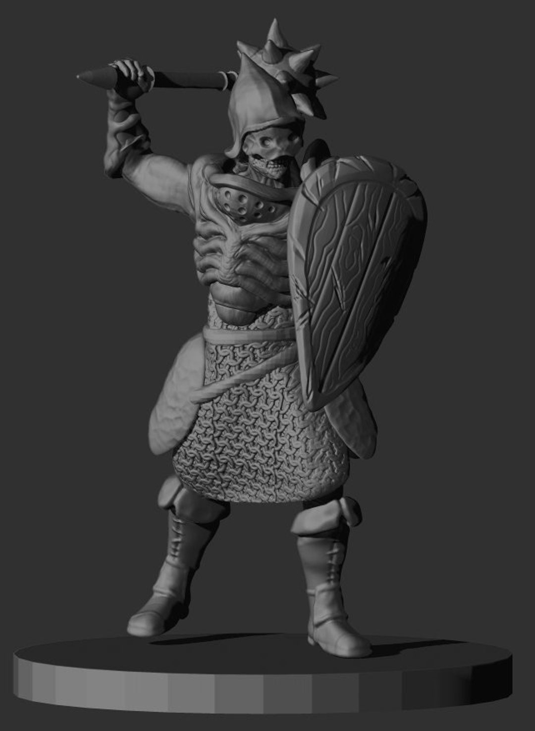 Tim the Terrible - Undead Knight Rpg Miniature - 28mm/32mm Scale ...