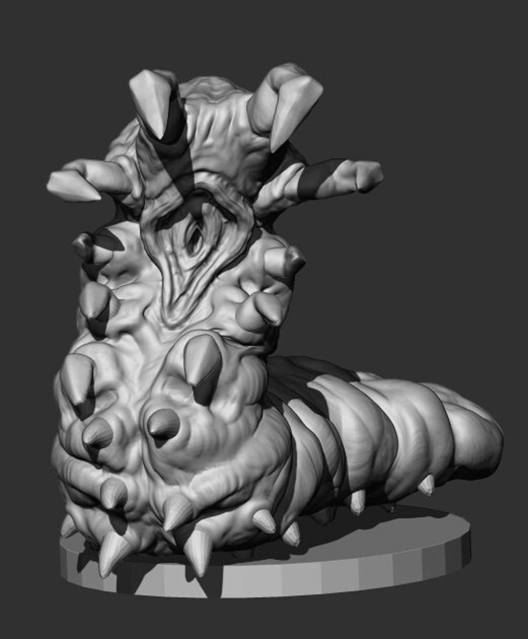 Lumpish Corpse Grub - Monster Rpg Miniature - 28mm/32mm Scale - Resin ...