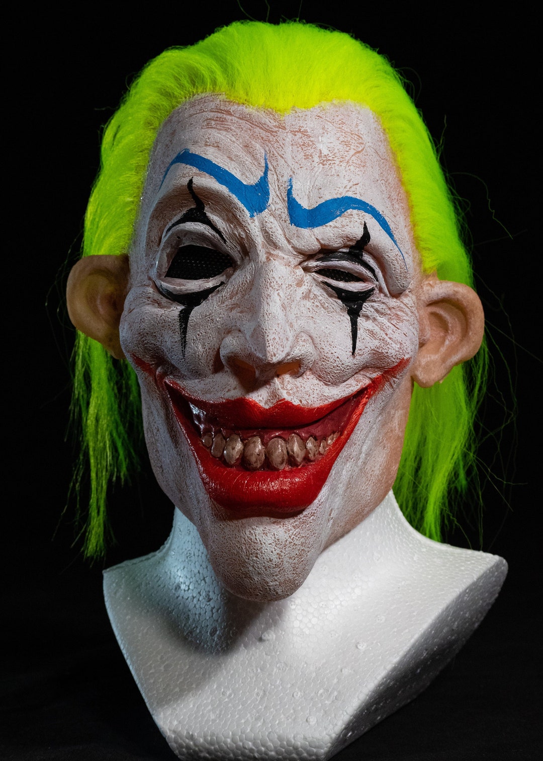 The Creepy C. - Clown Variant - Handmade Latex Mask With Elastic Strap ...