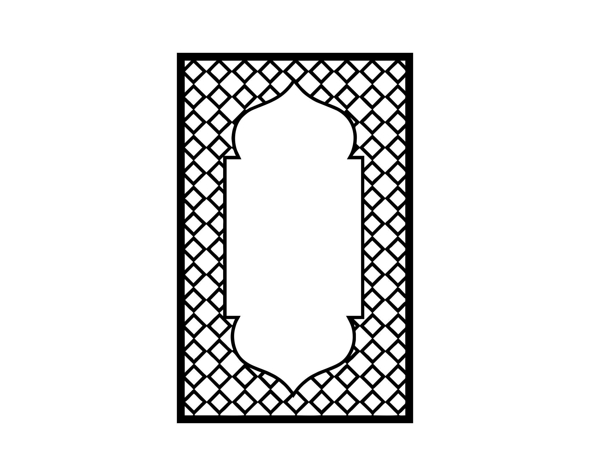 Geometric Islamic Window / Door Design Downloadable SVG File - Etsy