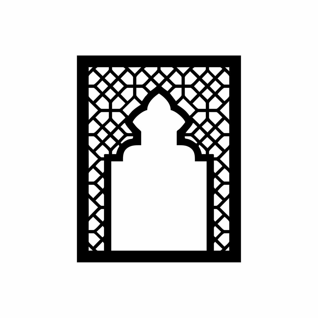 Geometric Islamic Window Downloadable SVG File for Use on - Etsy