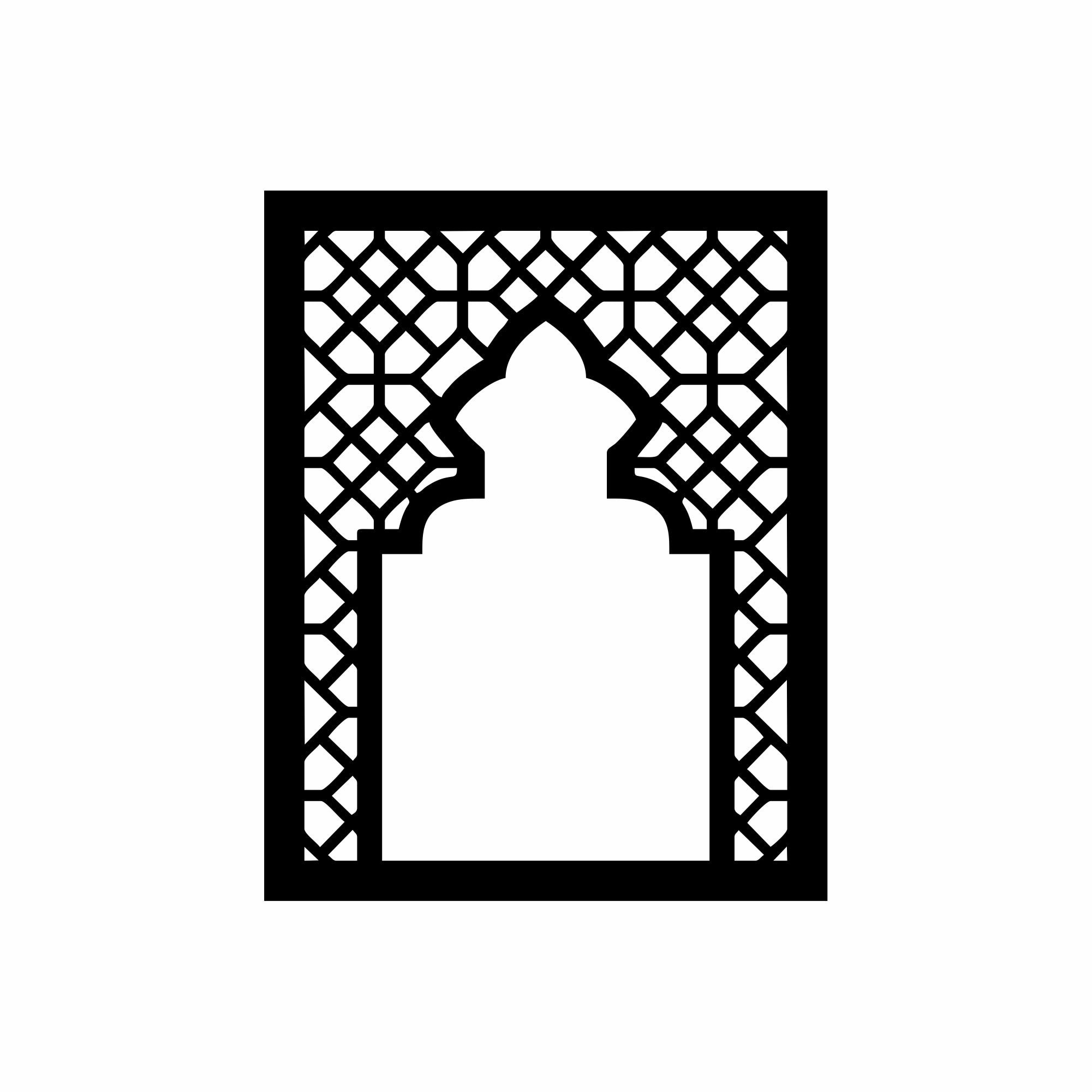 Geometric Islamic Window Downloadable SVG File for Use on | Etsy