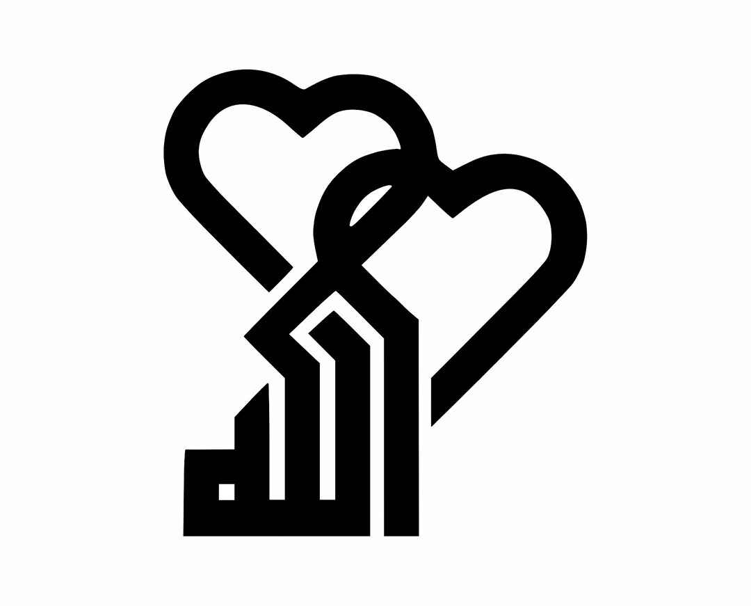 Two Hearts Artistic 'allah' in Arabic Downloadable SVG File for Use on ...