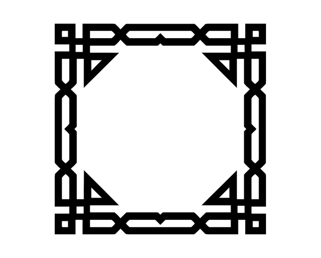 Square Geometric Islamic Arabesque Morroccan Window Downloadable SVG ...