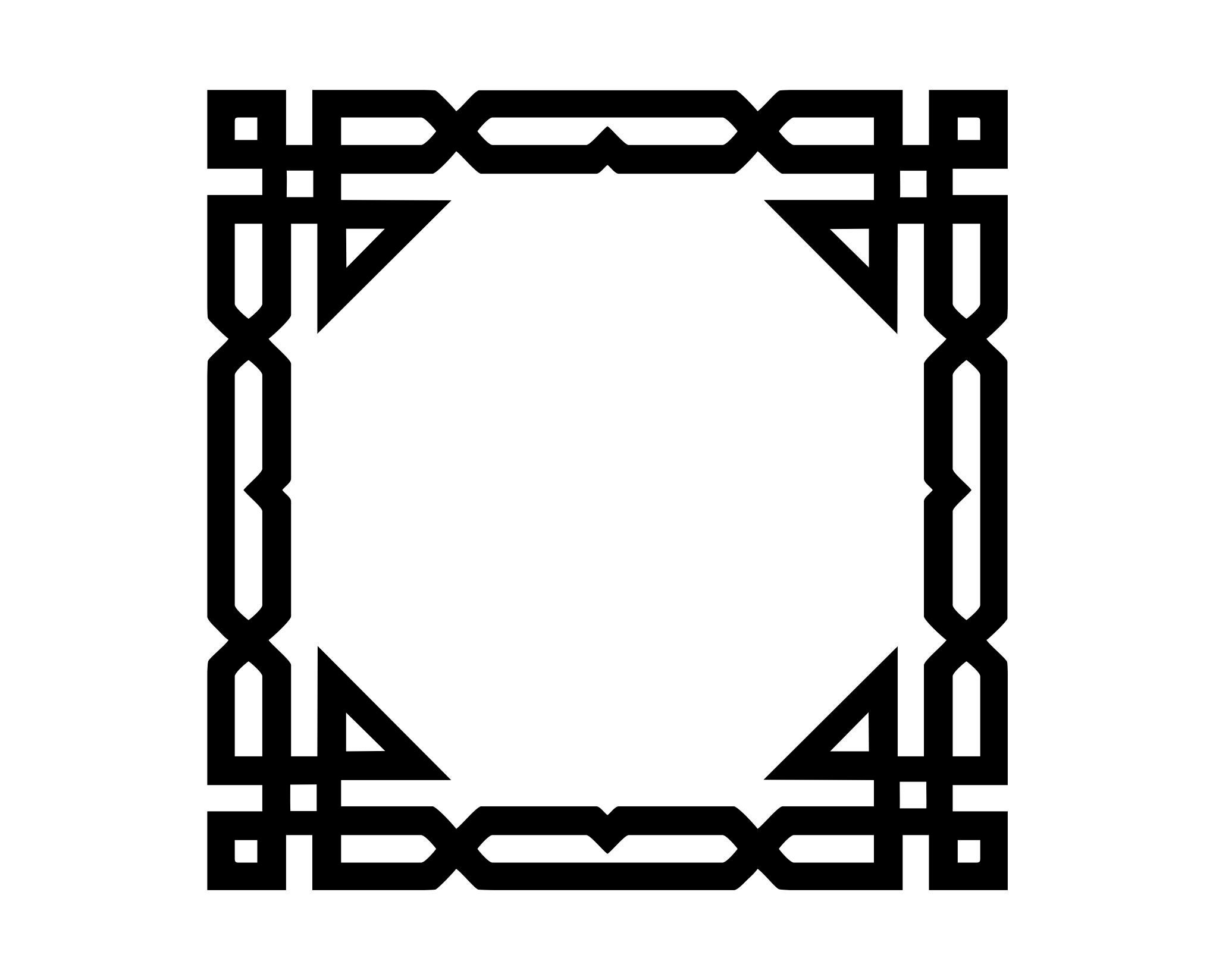 Square Geometric Islamic Arabesque Morroccan Window Downloadable SVG ...