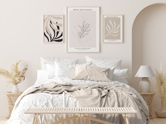 Set of 3 Wall Prints Printable Home Decor Neutral Abstract - Etsy