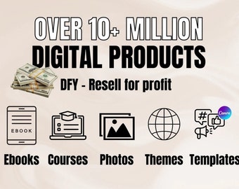 1M Ultimate Master Resell Digital Products Bundle MRR Passive Income ...