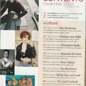 GAY - OUT Magazine December 2003 Reichen & Chip, Ellen Degeneres, Tab ...