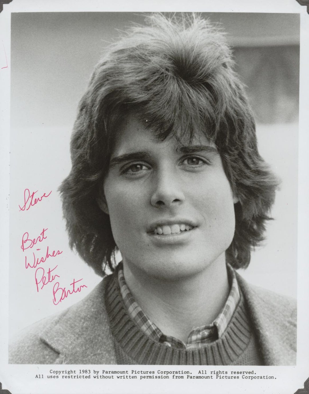 TTM Autograph - Peter Barton - Etsy