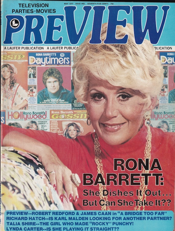 PREVIEW Magazine May 1977 Rona Barrett Sonny and Cher | Etsy