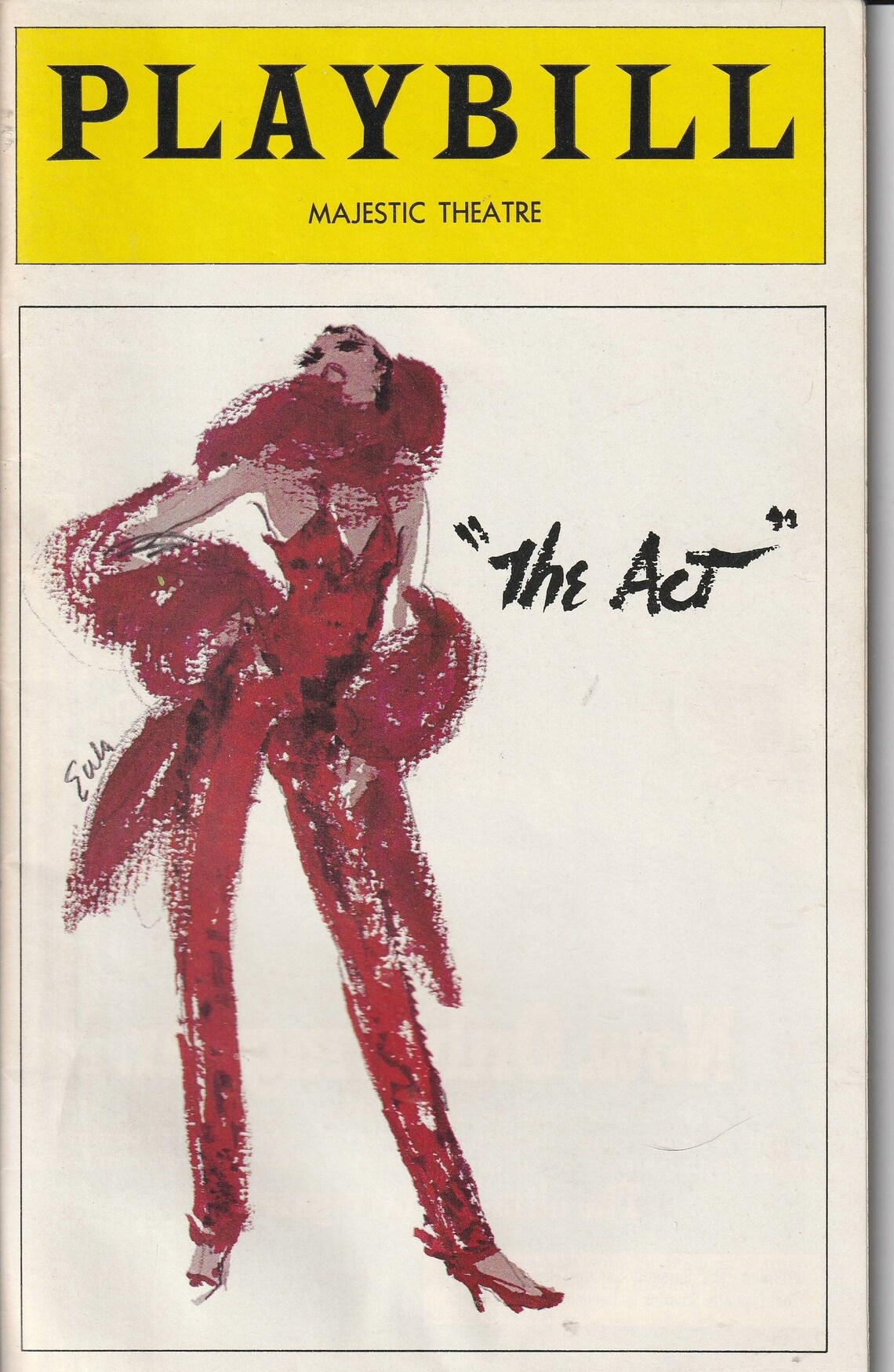 Liza Minnelli the Act Playbill November 1977 Color Cover Anne Bancroft ...