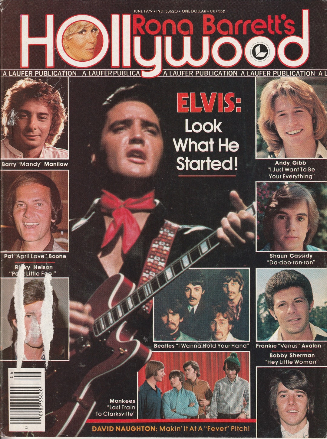 Rona Barrett's Hollywood June 1979-elvis, Andy Gibb, Shaun Cassidy ...