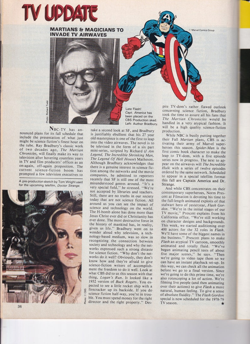 Starlog 14 June 1978 Star Trek, Star Wars, Jim Danforth, Project: UFO ...