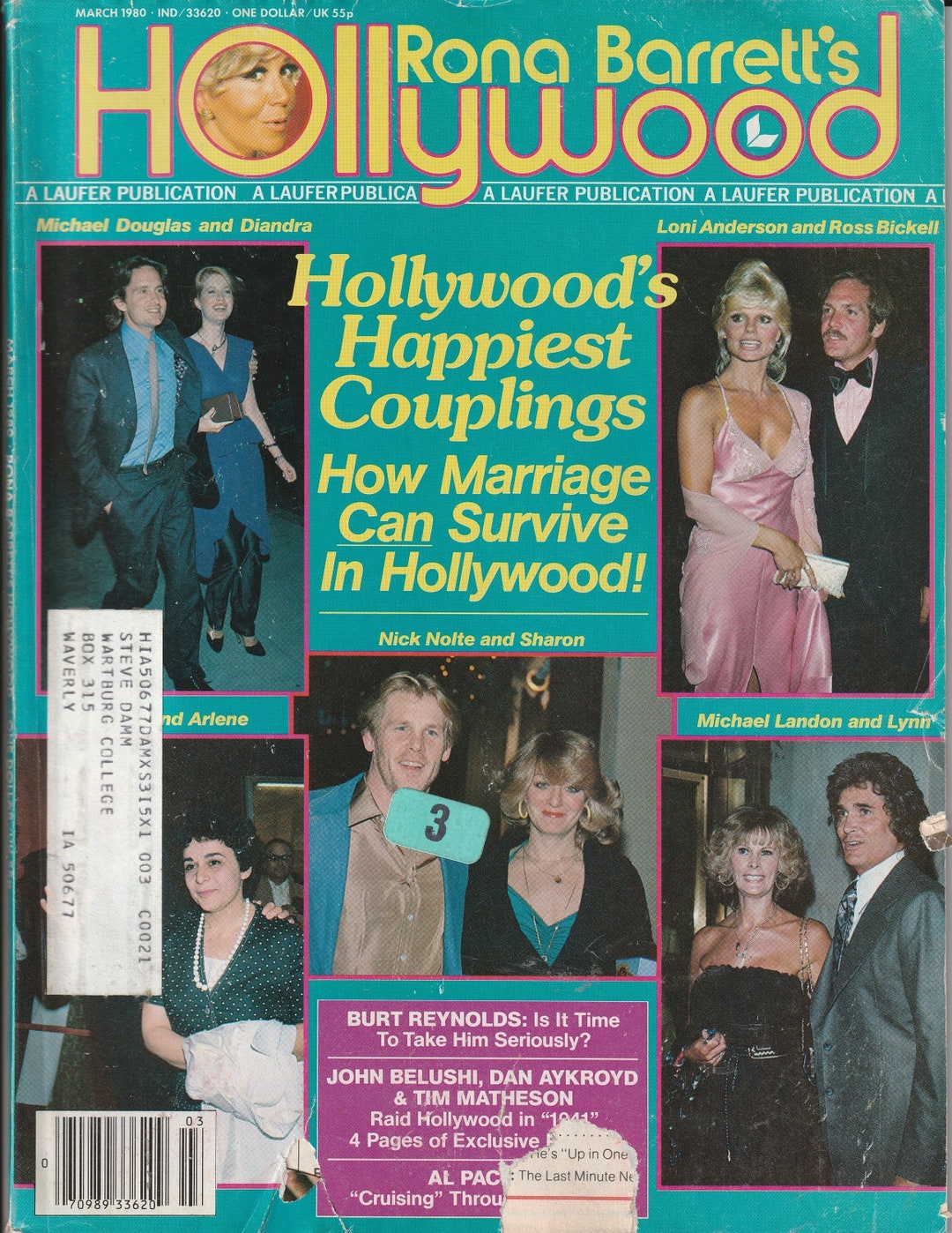 Rona Barrett's Hollywood March 1980 - Loni Anderson, Michael Douglas ...