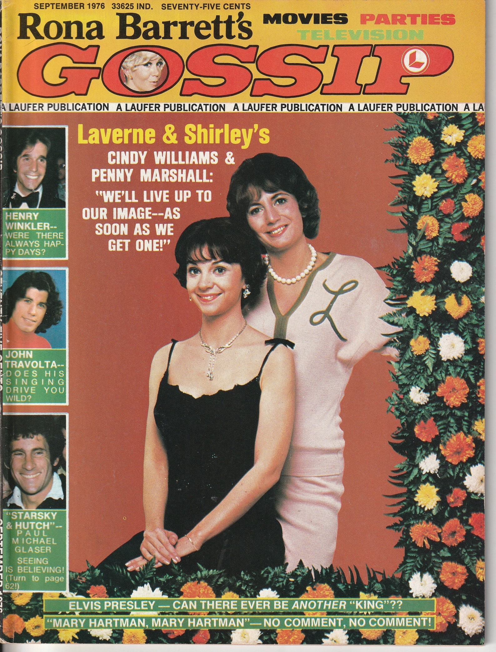 Rona Barrett's GOSSIP September 1976 Laverne & Shirley - Etsy