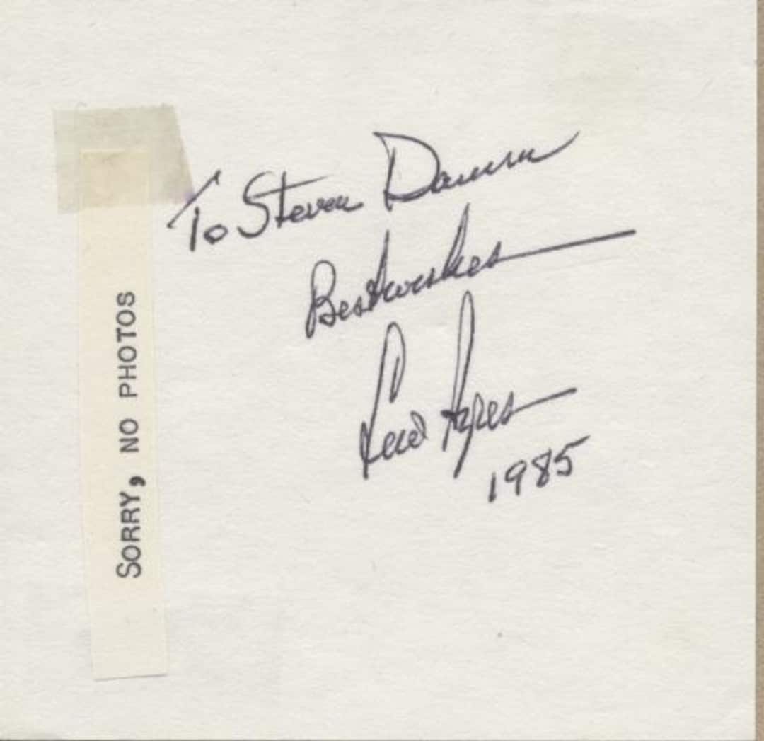 TTM Autograph - Lew Ayers - Etsy