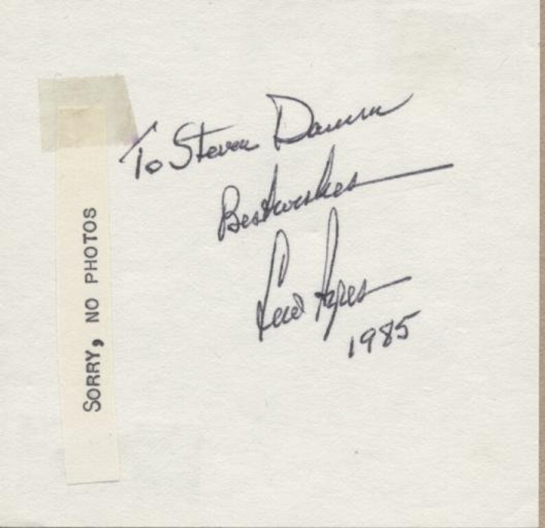 TTM Autograph - Lew Ayers - Etsy