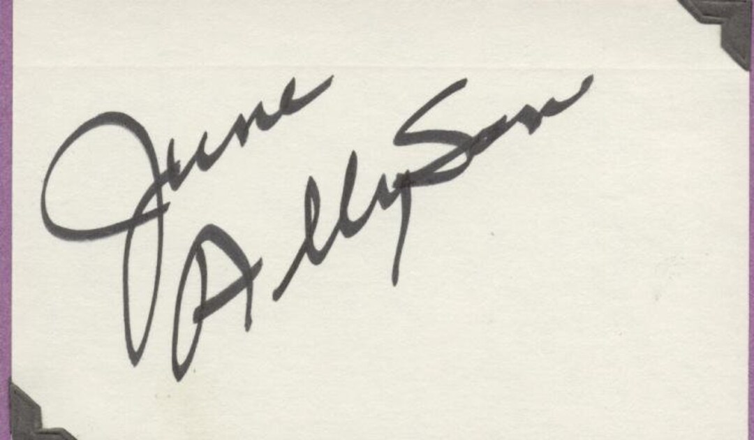 TTM Autograph - June Allyson - Etsy