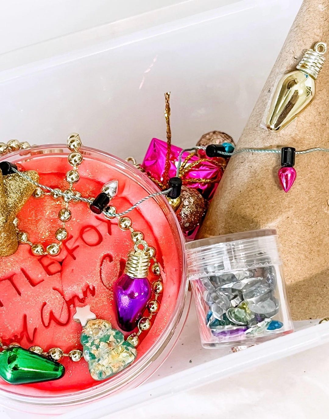 Build a Pink Play Dough Christmas Tree, Stocking Stuffer for Kids ...