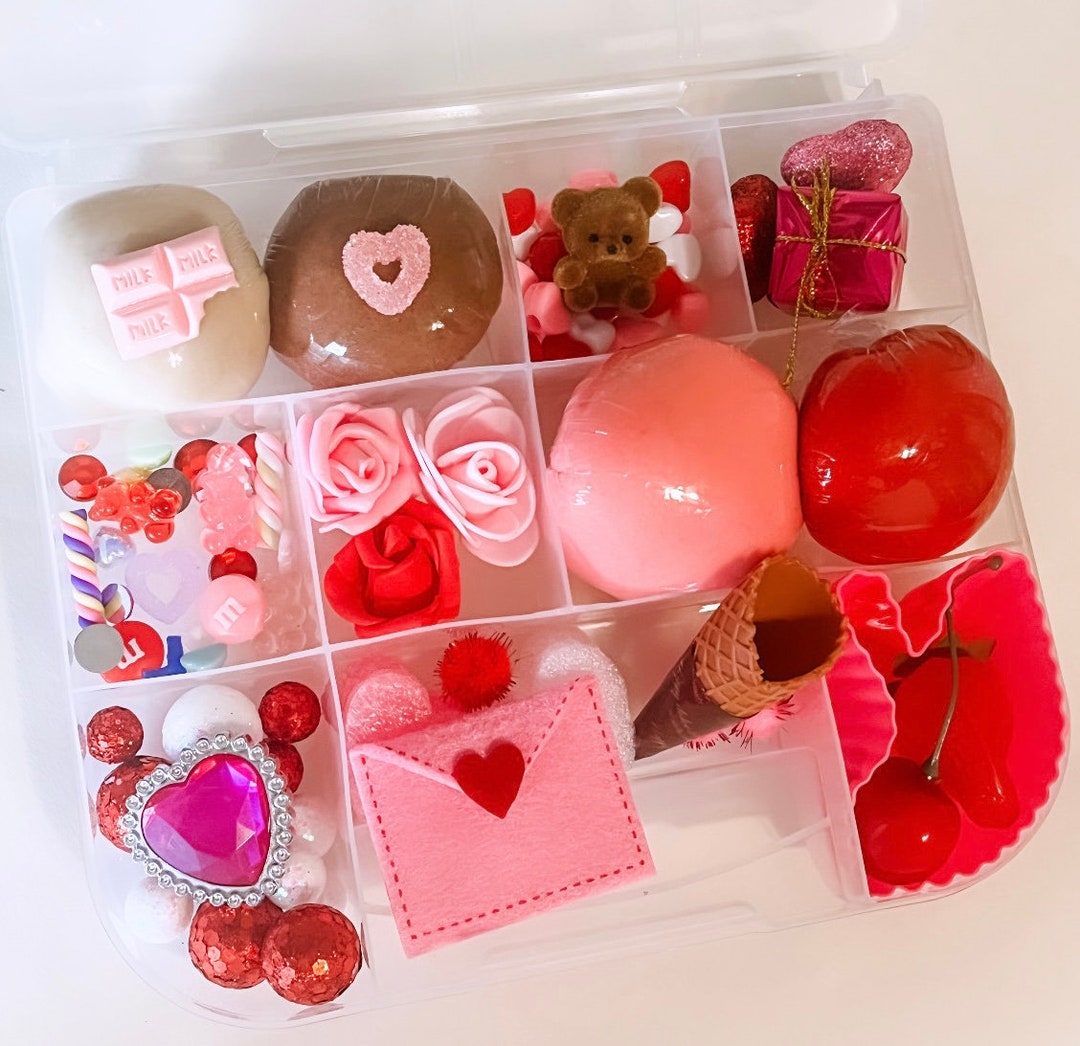 Valentine Day Play Dough Box, Valentines Day Kid Gift, Valentines Day ...