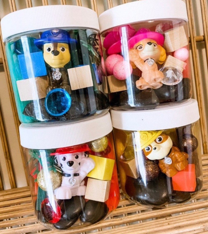 Mini Play Dough Sensory Jars Party Favor Playdough | Etsy