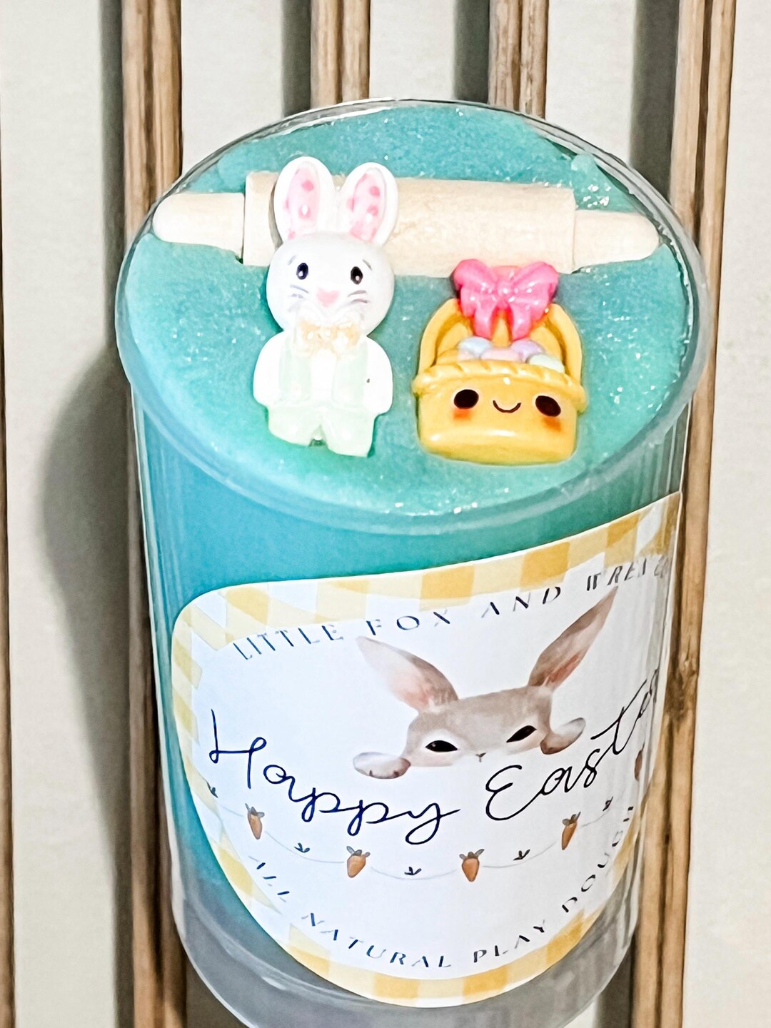 PREORDER EASTER Play Dough Push Pop, Easter Playdough, Easter Basket ...