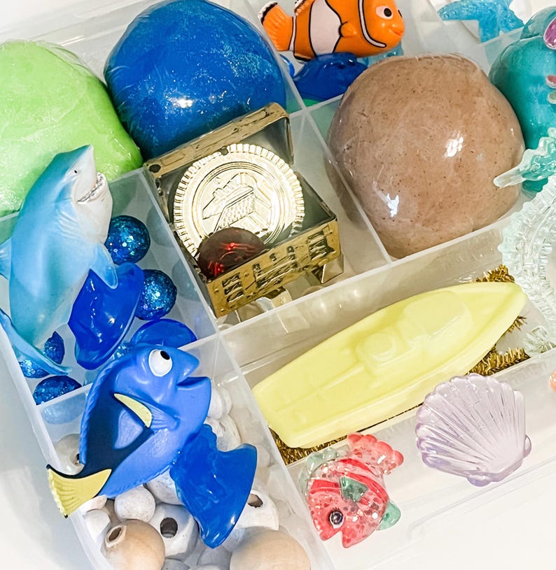 Finding Nemo Sensory Play Dough Kit: Ocean Animals & Coral - Etsy