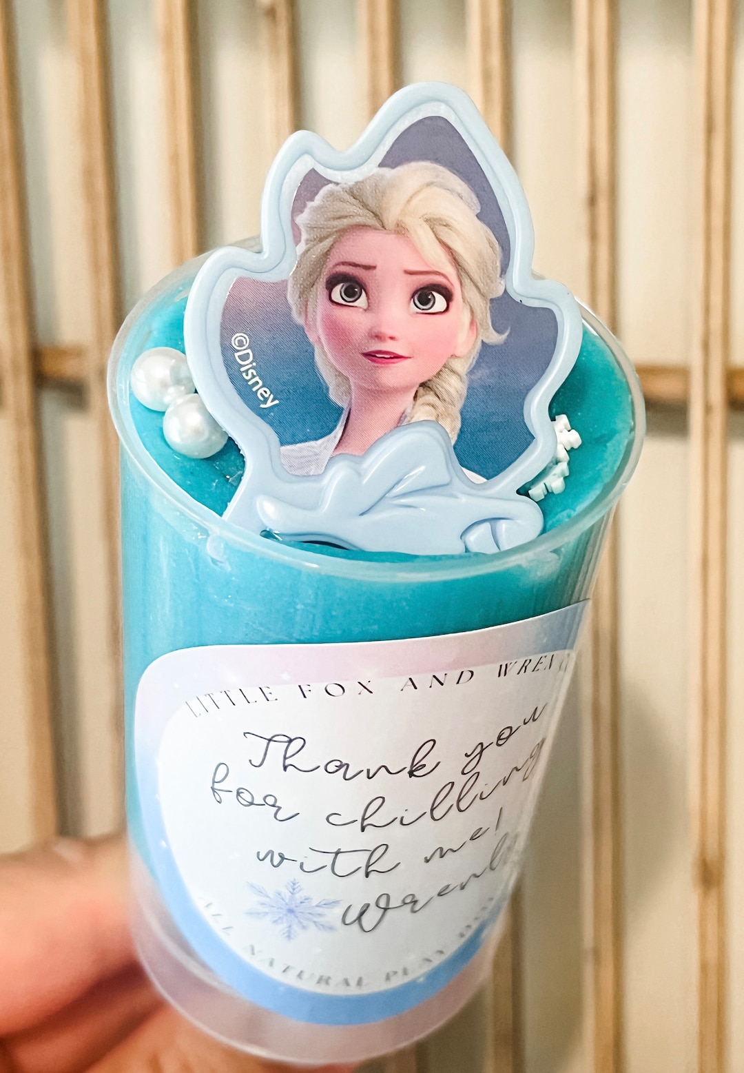 Frozen Inspired Play Dough Push Pop, Frozen Birthday Party Favors, Elsa ...